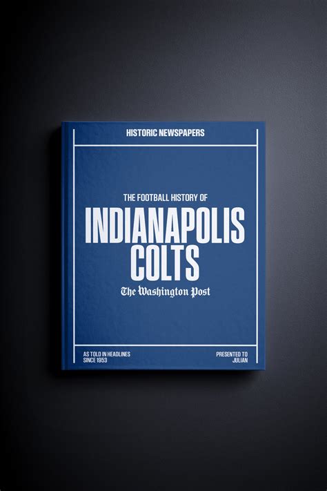 Indianapolis Colts Ts History Of Football Book