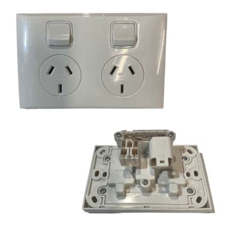 Cms 240v 10a Ac Double Pole Double Power Socket Outlet Jts 12 Volt