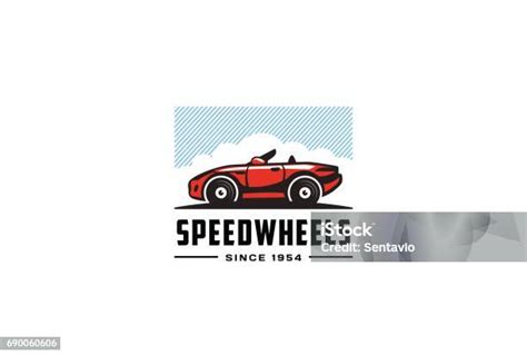 속도 쿠 페 형 자동차 로고 디자인 벡터 템플릿 복고풍 스타일 차량 자동 수리 차고 서비스 로고 개념 아이콘입니다 로고에 대한