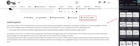 Dynamic Product Tabs Theme Clarico Vega By Emipro