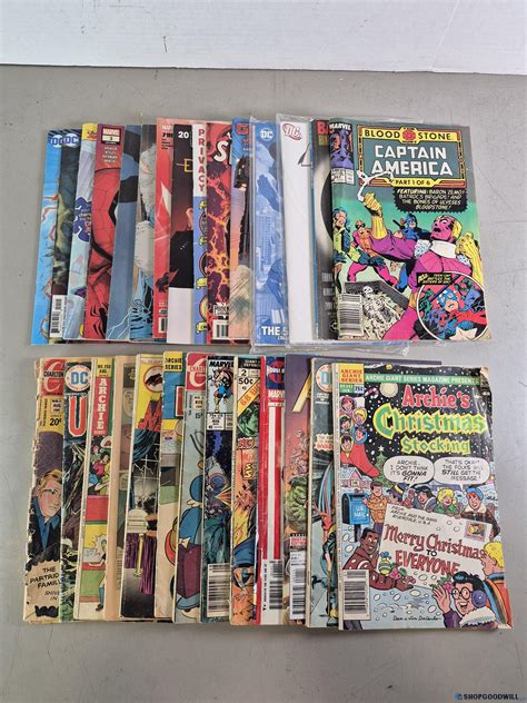 Assorted Comic Book Collection Featuring Marvel Dc Archie And