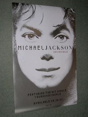 Michael Jackson Invincible Cd 01 Orig Promo Poster 2 166287861