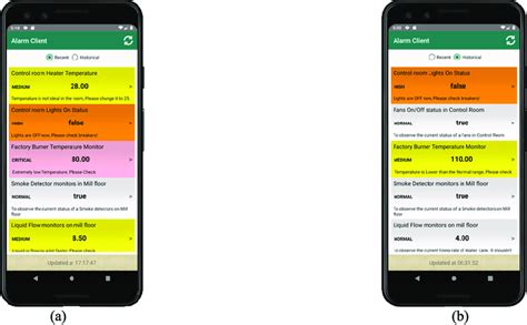a android client for flour mill realtime view b android client for