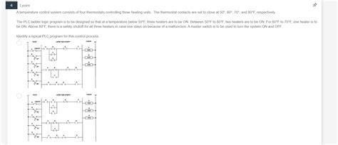 solved a temperature control system consists of four