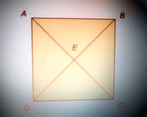 solved quadrilateral abcd is a a square and the length of be is 6 cm