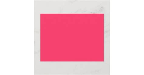 Solid Hot Pink Background Color Ff3366 Background Postcard Zazzle