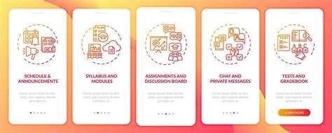 Digitalization Of Education System Onboarding Vector Template Icon Digital Menu Vector Icon