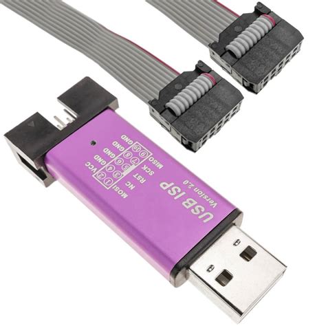 programador usbasp isp avr monarcatech