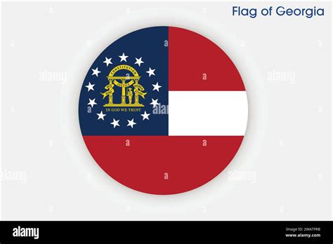 High Detailed Flag Of Georgia Georgia State Flag National Georgia