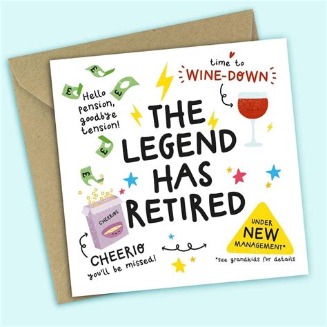 Funny Retirement Cards Etsy Uk