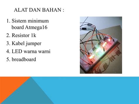 running led dengan atmega16 ppt