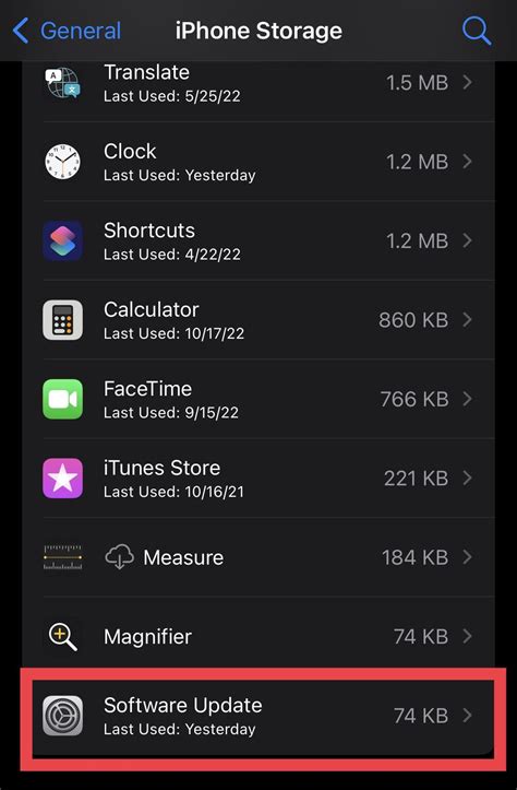 Noticed “software Update” In My Iphone Storage Ever Since Updating To