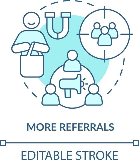 More Referrals Turquoise Concept Icon Share Experience Tracking