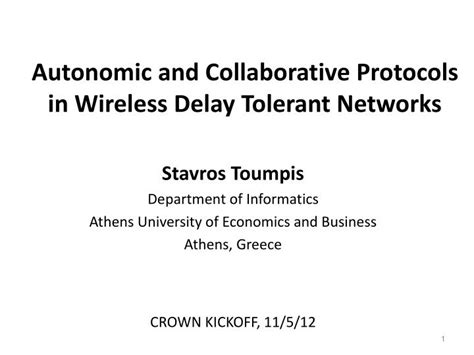 ppt autonomic and collaborative protocols in wireless delay tolerant