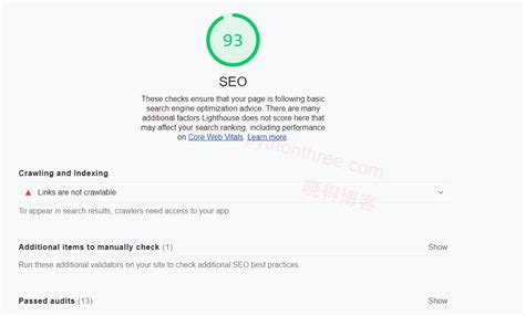 如何使用lighthouse分析网站 晓得博客 wordpress建站