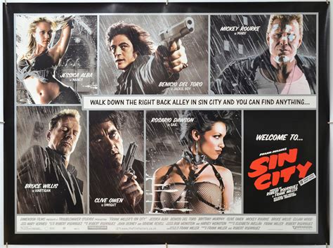 “sin City” Original Quad Poster Film Poster Movie Poster Pastposters