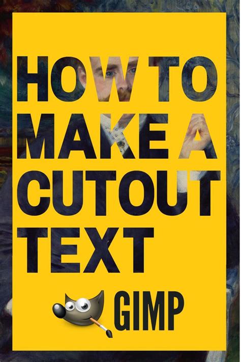 Insert Any Image Into Text Using This Cool Text Cutout Method In Gimp Artofit