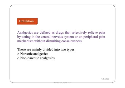 Medicinal Chemistry I Unit 5b Narcotic Analgesics Medicinal Chemistry Ppt Pptx Illegal Drugs