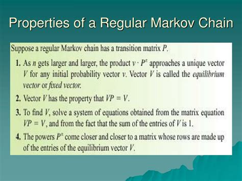 ppt chapter 10 markov chains powerpoint presentation free download