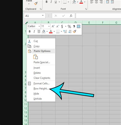 how to make multiple rows the same height in excel printable forms