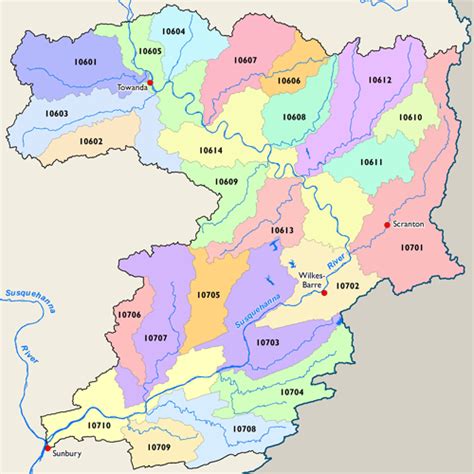 Susquehanna Atlas Huc 10 Watersheds
