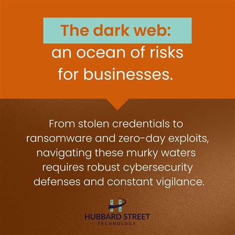 Hubbard Street Technology On Linkedin Cybersecurity Darkweb Cyberthreats