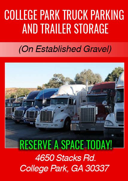 Tractor Trailer Truck Parking In College Park