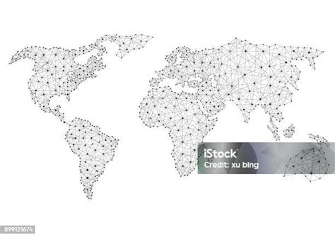 네트워킹 세계 지도 텍스처 낮은 폴 리 지구 지도 글로벌 통신 개념 0명에 대한 스톡 벡터 아트 및 기타 이미지 0명 3