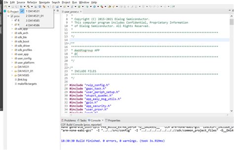 Problem With Da14531mod Programming Bluetooth Low Energy Renesas