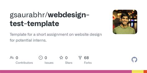 GitHub Gsaurabhr Webdesign Test Template Template For A Short Assignment On Website Design