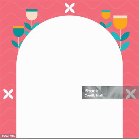 화려한 꽃과 단풍으로 장식 된 빈 프레임은 조화롭게 배열 여러 가지 빛깔의 꽃다발에 둘러싸인 빈 포스터 테두리유쾌하게 조직 0명에 대한 스톡 벡터 아트 및 기타 이미지