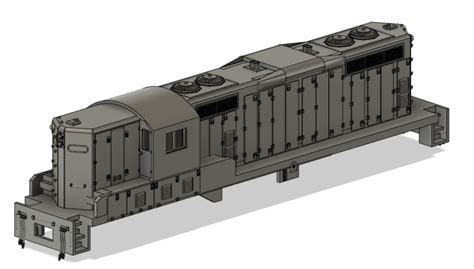 N Scale Emd Gp10 Ph2 Patched Db Short Sill Locomotive Shell Cmr Products