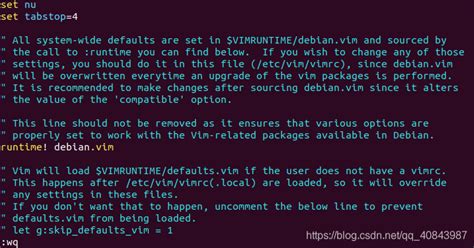 ubuntu通过配置文件修改vim缩进、显示行号 ubuntu vim 带缩进复制 csdn博客