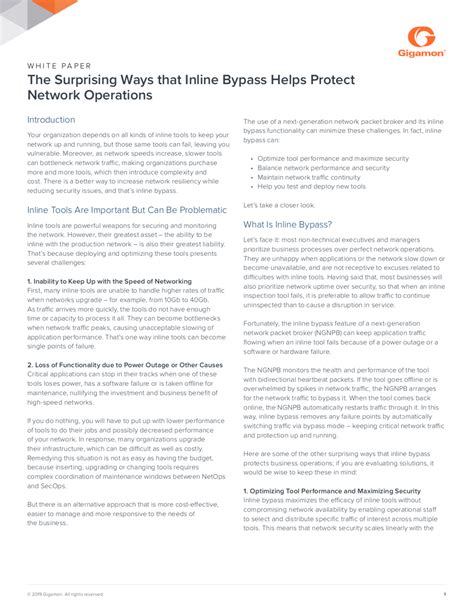 The Surprising Ways That Inline Bypass Helps Protect Network