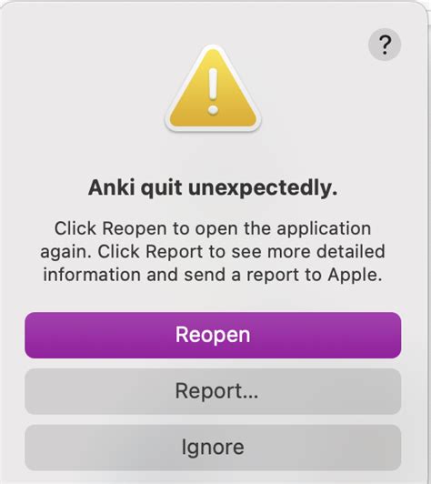 Anki Unable To Openquitting Unexpectedly On Mac Help Anki Forums