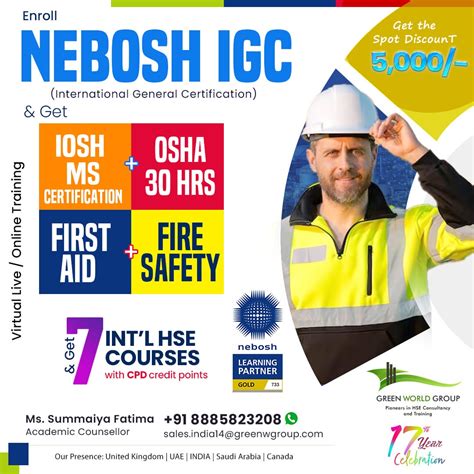 Pursue Nebosh Igc Course Hyderabad Via Virtual Interactive Sessions R