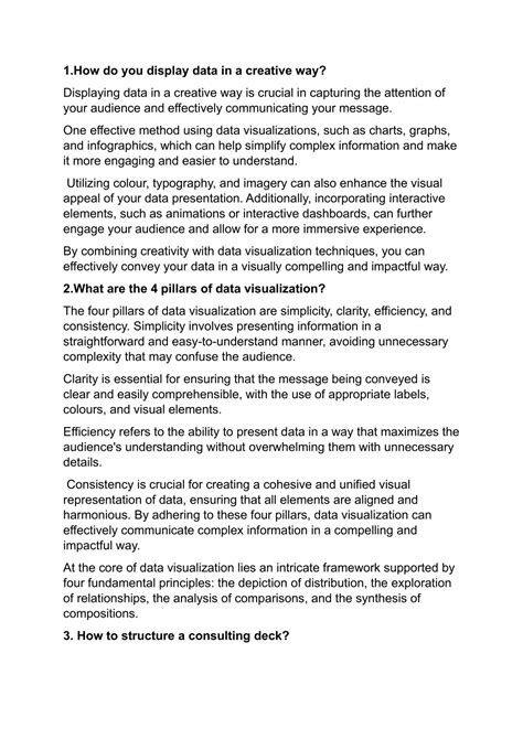 PPT Data Visualization Ideas For Consulting Presentations PowerPoint Presentation ID