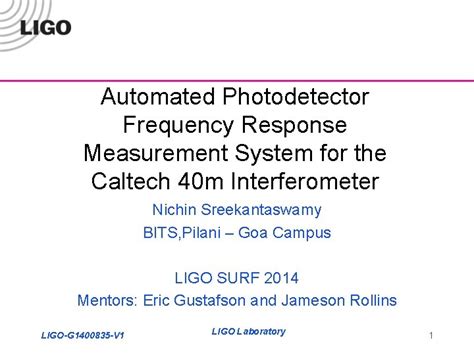 Automated Photodetector Frequency Response Measurement System For The