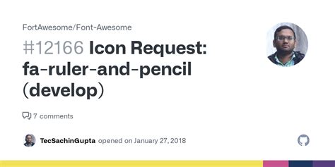 Icon Request Fa Ruler And Pencil Develop · Issue 12166 · Fortawesomefont Awesome · Github