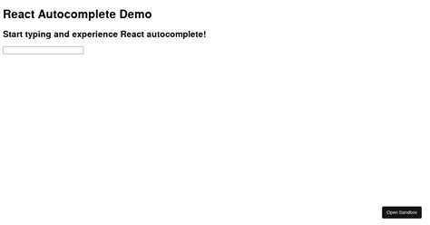 React Codesandbox