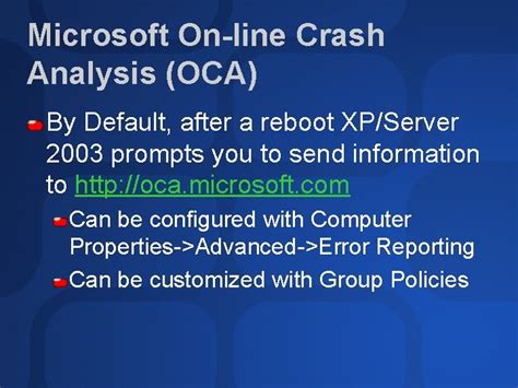 ADM Microsoft Windows Crash Dump Analysis Mark
