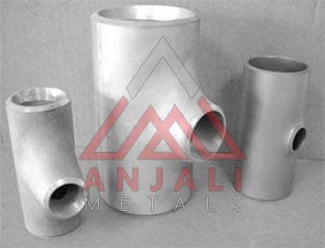 Silver Polished Stainless Steel Butt Weld Reducing Tee For Pipe