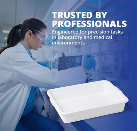 Rectangular Tray United Scientific Polypropylene Laboratory Tray Large