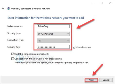 [solved] incorrect psk provided for network ssid driver easy