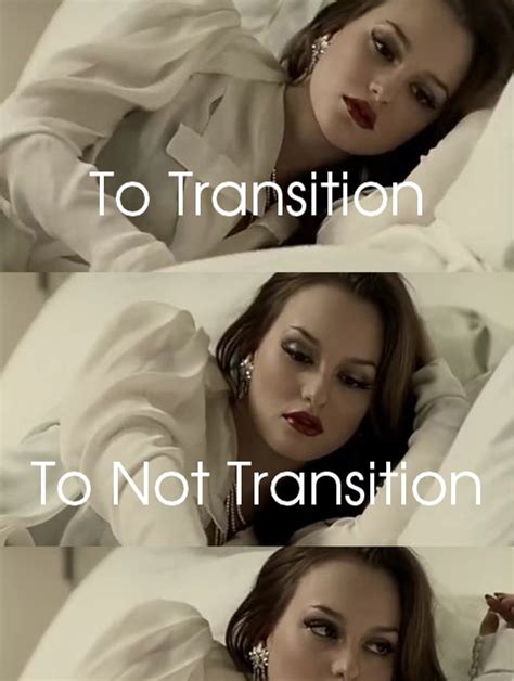 THE CROSSDREAMER PORTAL To Transition Or Not Transition Is That The Question