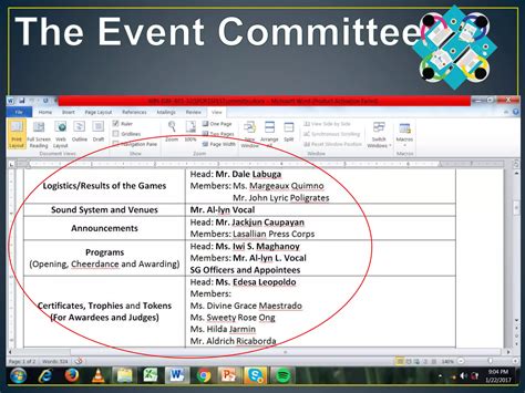 Sports Event Management Process Ppsx