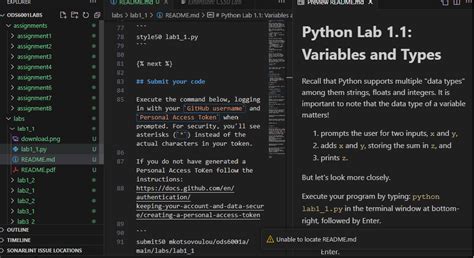 Unable To Locate README Md Issue Cs Lab Vsix GitHub