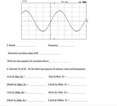 Solved Period Frequency Determine Waveform Phase