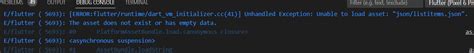 Flutter Unable To Load Asset After I Deleted And Restored The Asset