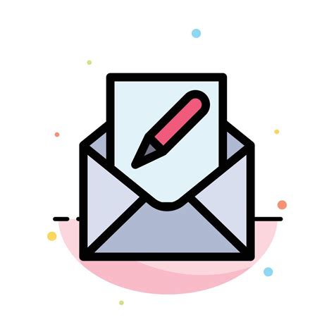 Compose Edit Email Envelope Mail Abstract Flat Color Icon Template Vector Art At Vecteezy